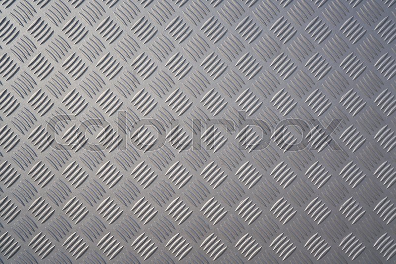 Close-up of a metal checker plate | Stock image | Colourbox