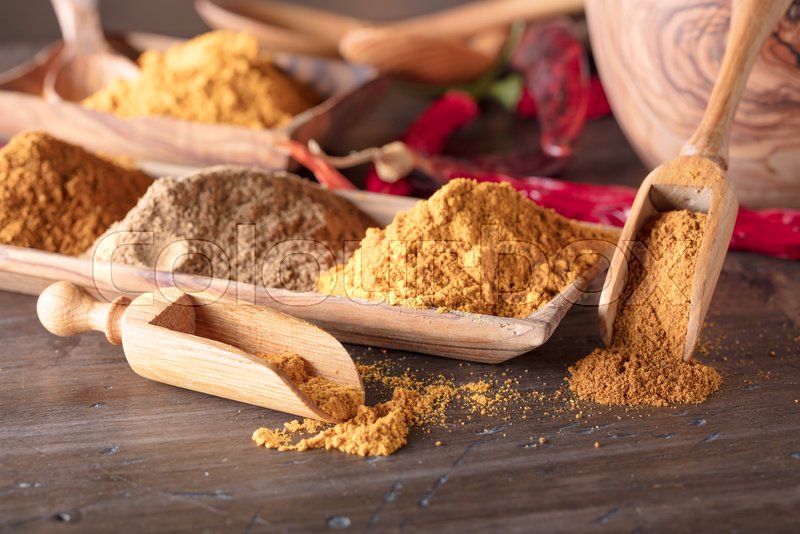 Turmeric , curry and ginger powder. ... | Stock image | Colourbox