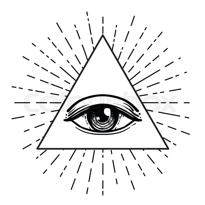 Triangle Eye Drawing