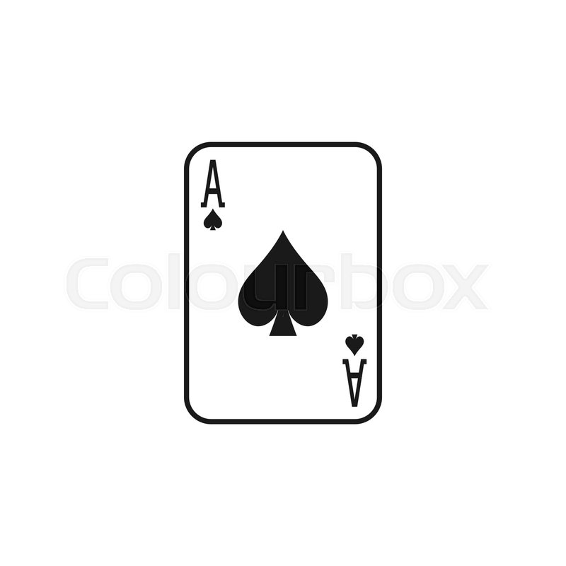 Ace playing card graphic design ... | Stock vector | Colourbox