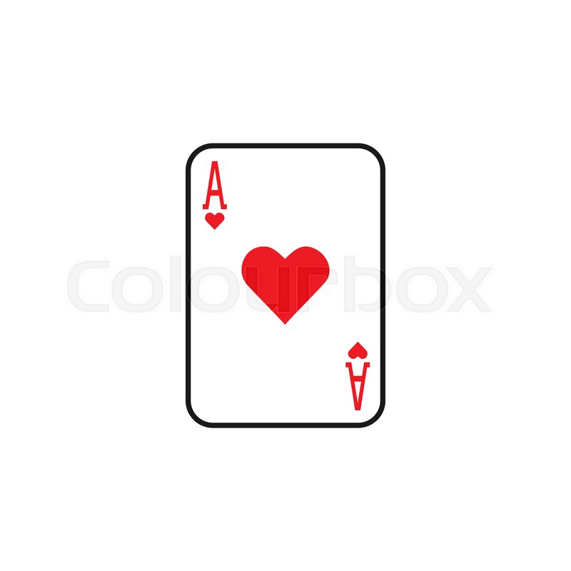Ace playing card graphic design ... | Stock vector | Colourbox
