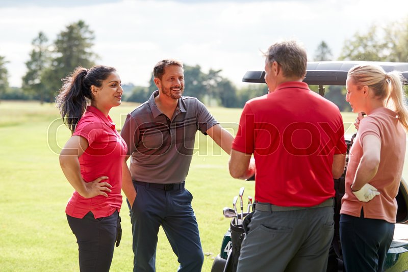 Group Of Male And Female Golfers ... | Stock image | Colourbox