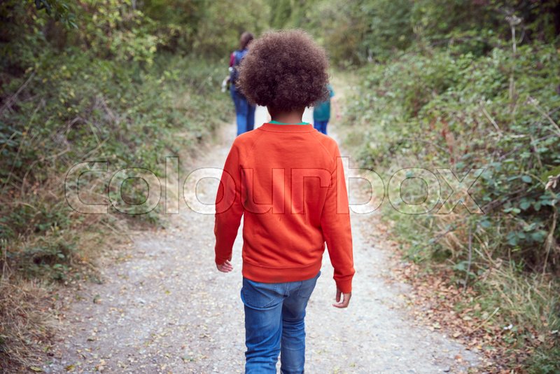 Rear View Of Children On Outdoor ... | Stock image | Colourbox