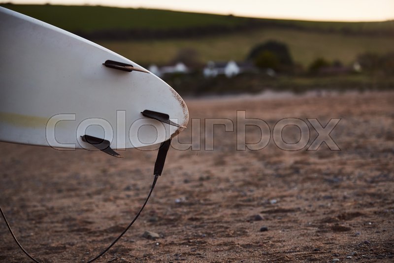 Close Up Of Underside Of Surfboard With ... | Stock image | Colourbox