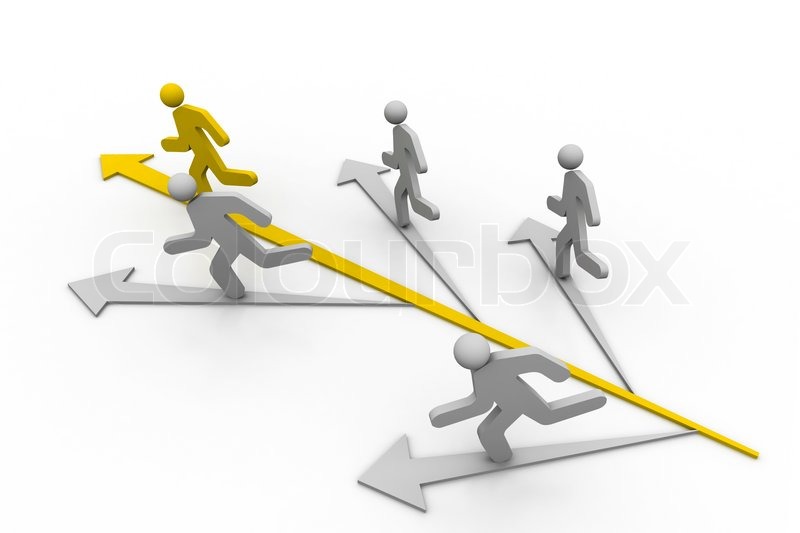 Direct business way | Stock image | Colourbox