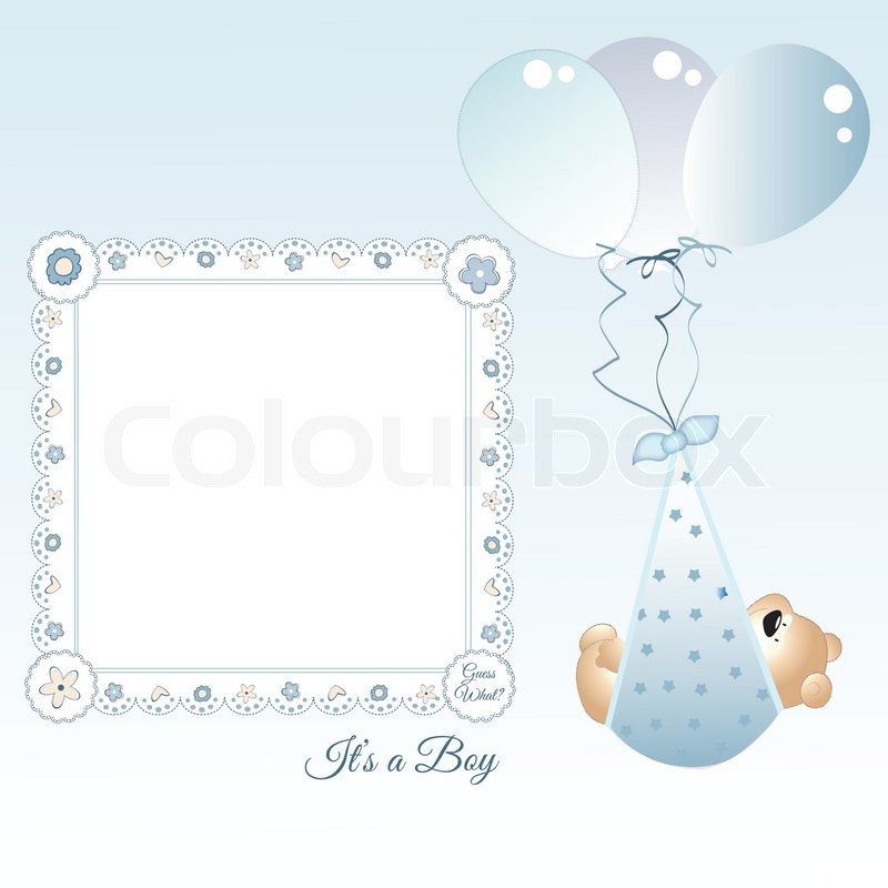 Baby frame announcement | Stock vector | Colourbox