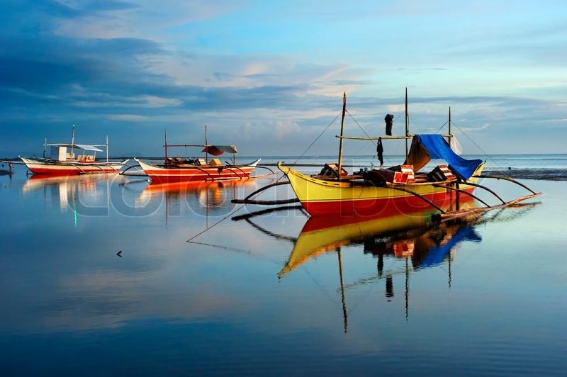 Traditional Philippines boats | Stock image | Colourbox
