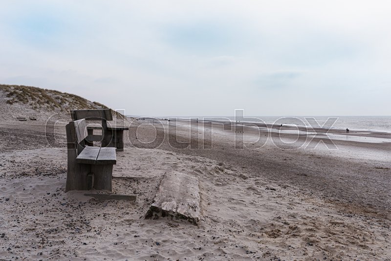 The beach at Henne Strand in Denmark ... | Stock image | Colourbox
