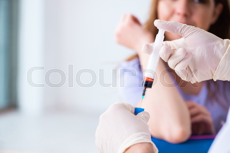 The blood transfusion in hospital ... | Stock image | Colourbox