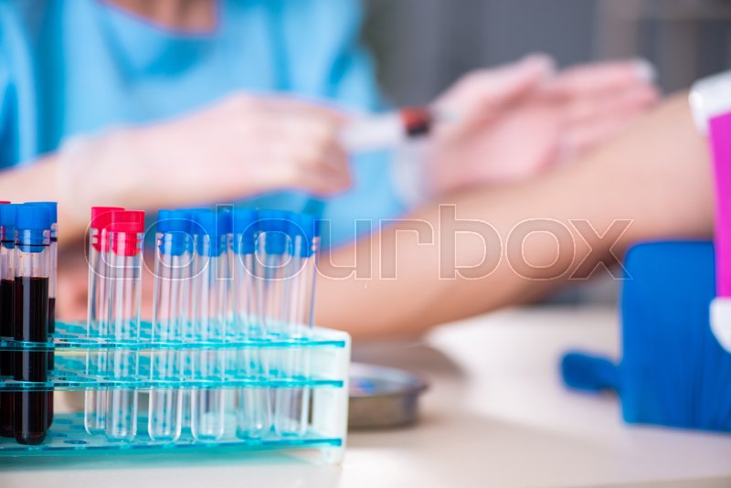 The blood transfusion in hospital ... | Stock image | Colourbox