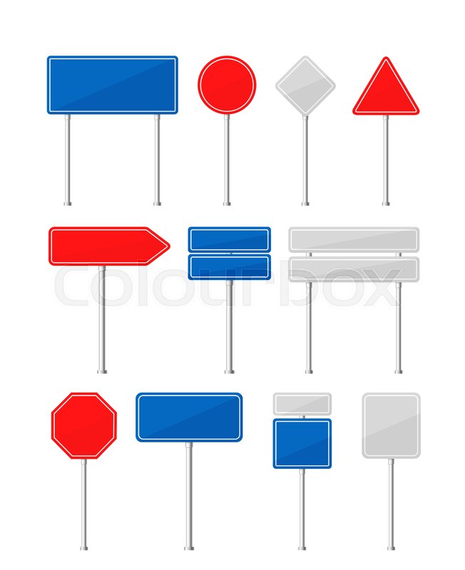 Blank Road Sign Templates