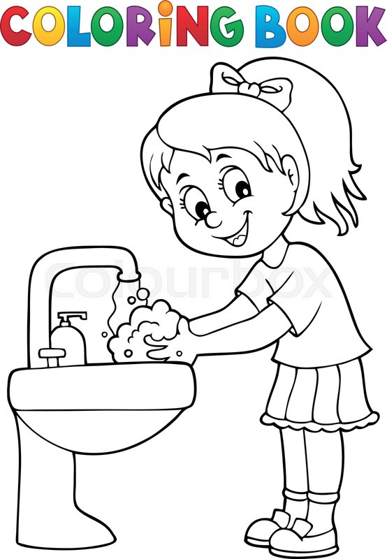 Washing Hands Coloring Pages
