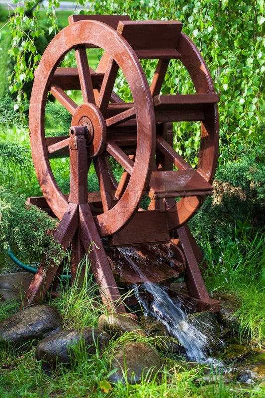Decorative water wheel | Stock image | Colourbox