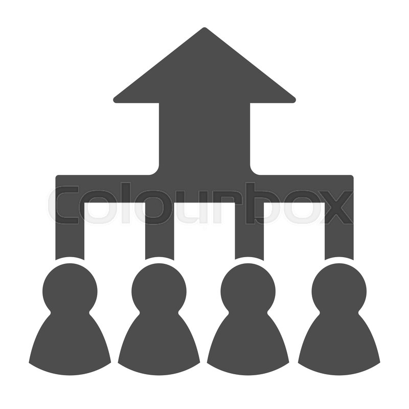 Career group growth solid icon. ... | Stock vector | Colourbox