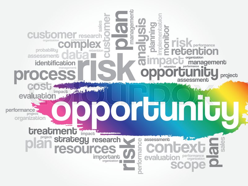 Opportunity word cloud collage, ... | Stock vector | Colourbox