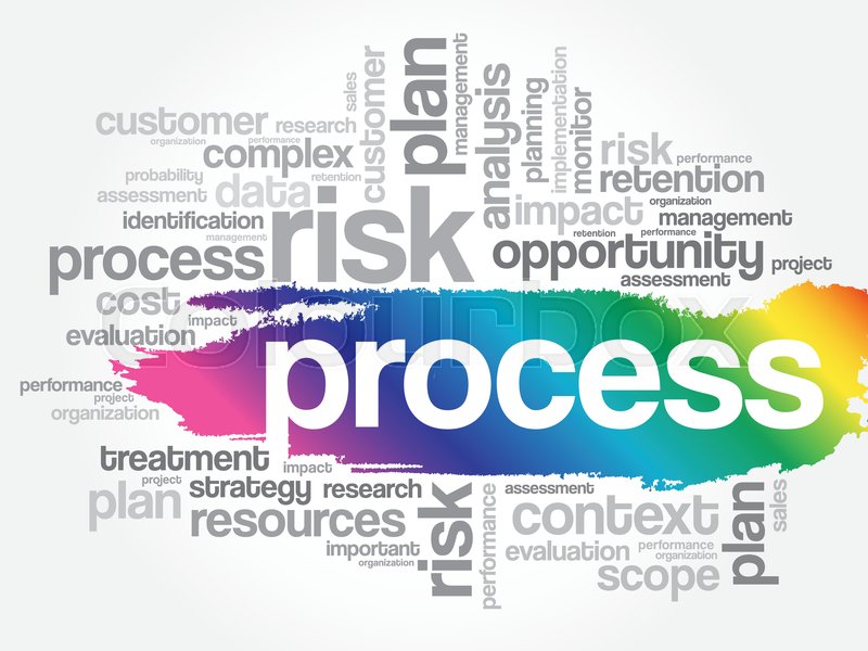 Process word cloud collage, business ... | Stock vector | Colourbox