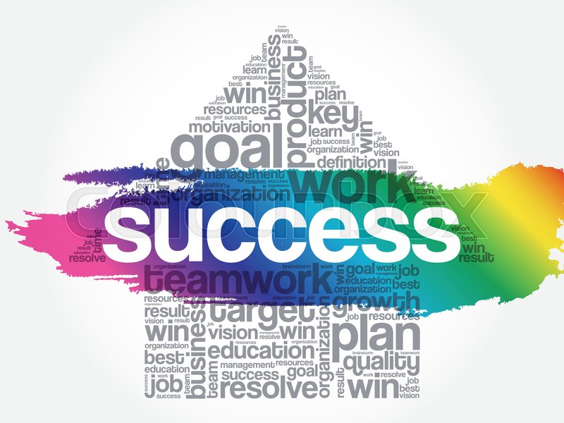 Success Arrow Words Cloud, business ... | Stock vector | Colourbox