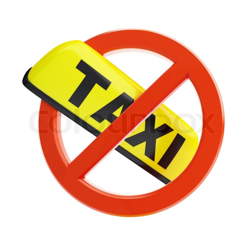 No taxi sign | Stock image | Colourbox