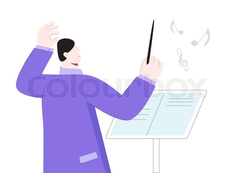 Orchestra Conductor Cartoon