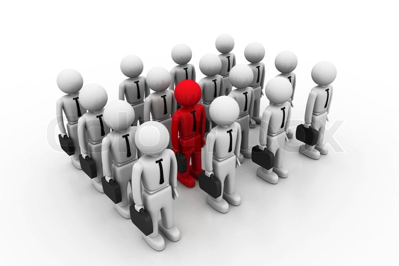 Strong team with leader | Stock image | Colourbox