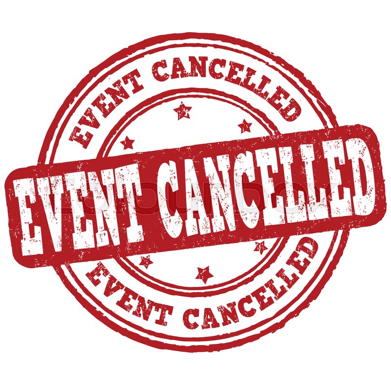 Event cancelled grunge rubber stamp on ... | Stock vector | Colourbox