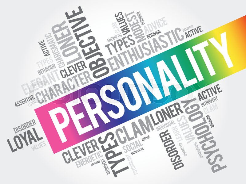 Personality word cloud collage , ... | Stock vector | Colourbox
