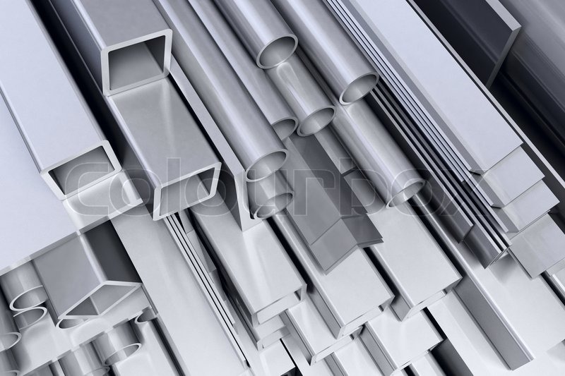 Metal square background | Stock image | Colourbox
