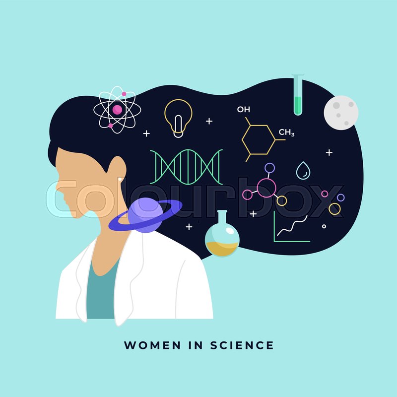 Female Scientist Clipart