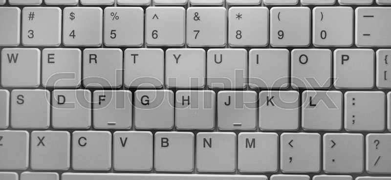 Close up of keyboard of a modern laptop | Stock image | Colourbox