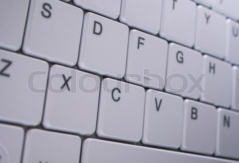 Close up of keyboard of a modern laptop | Stock image | Colourbox