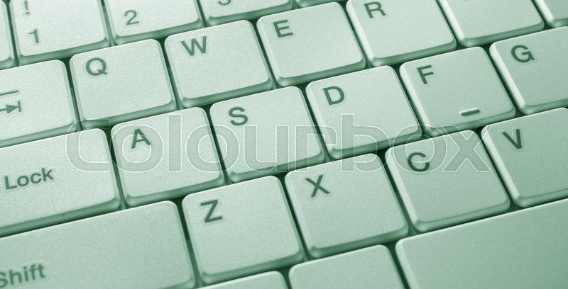 Close up of keyboard of a modern laptop | Stock image | Colourbox