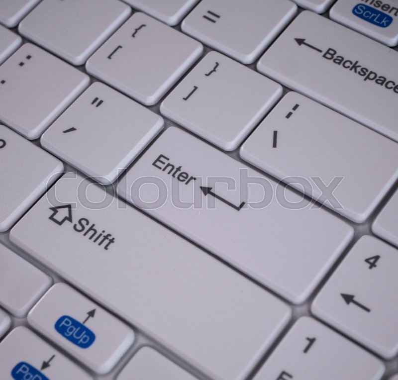 Close up of keyboard of a modern laptop | Stock image | Colourbox
