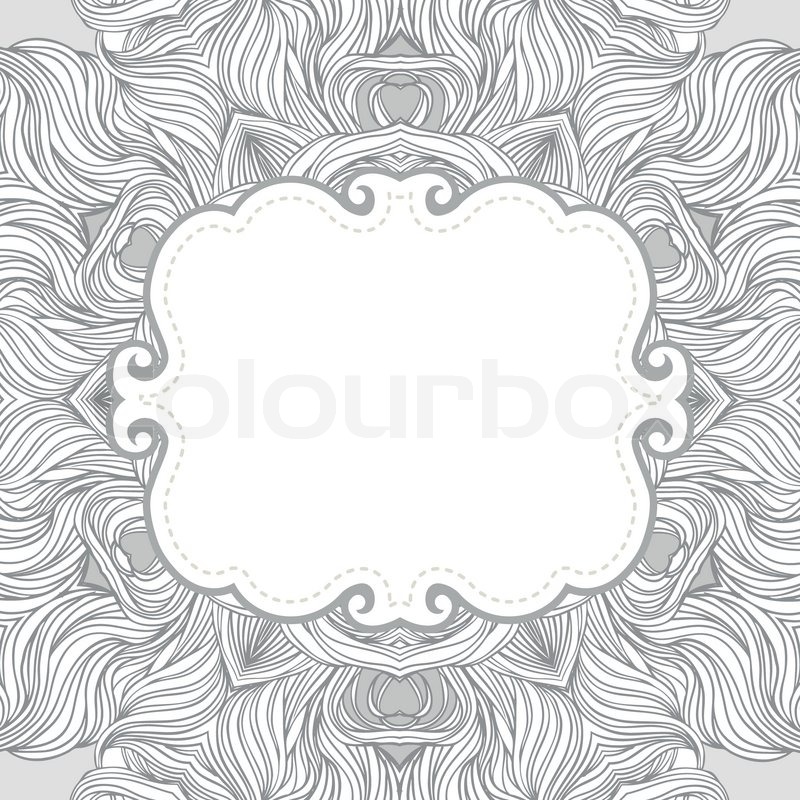 Gray abstract frame | Stock vector | Colourbox