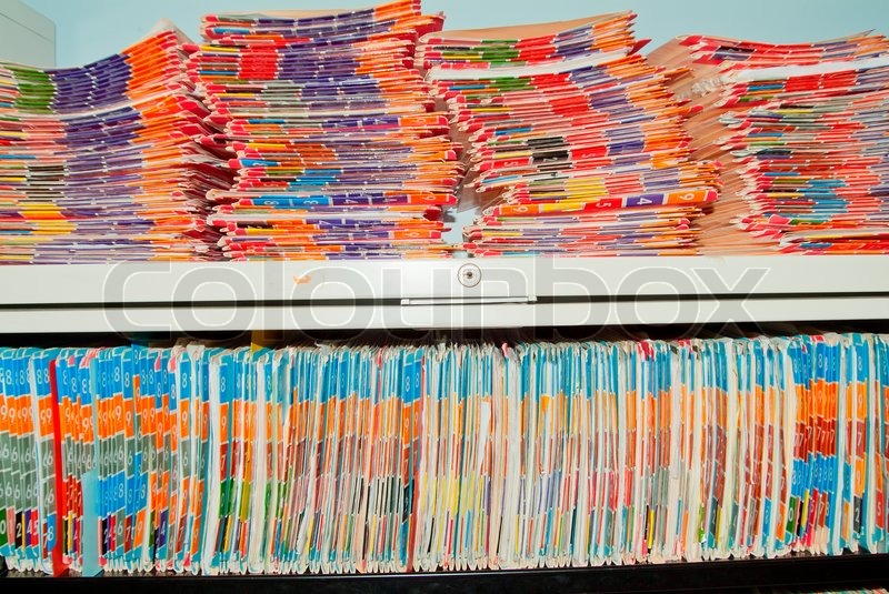 Medical Records folders | Stock image | Colourbox