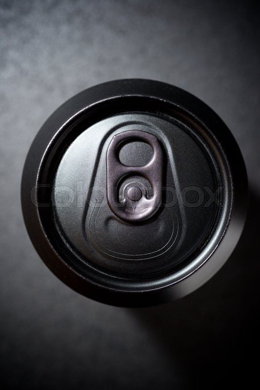 Close-up of a can of soda on a table. | Stock image | Colourbox