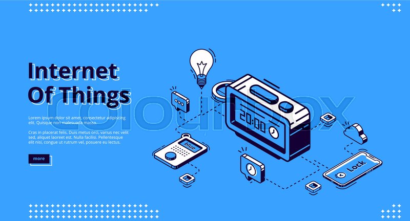 Internet of things banner. IoT ... | Stock vector | Colourbox