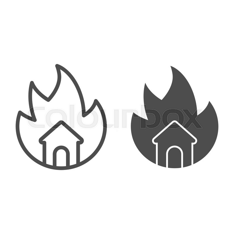 Catching Fire Symbol Black And White