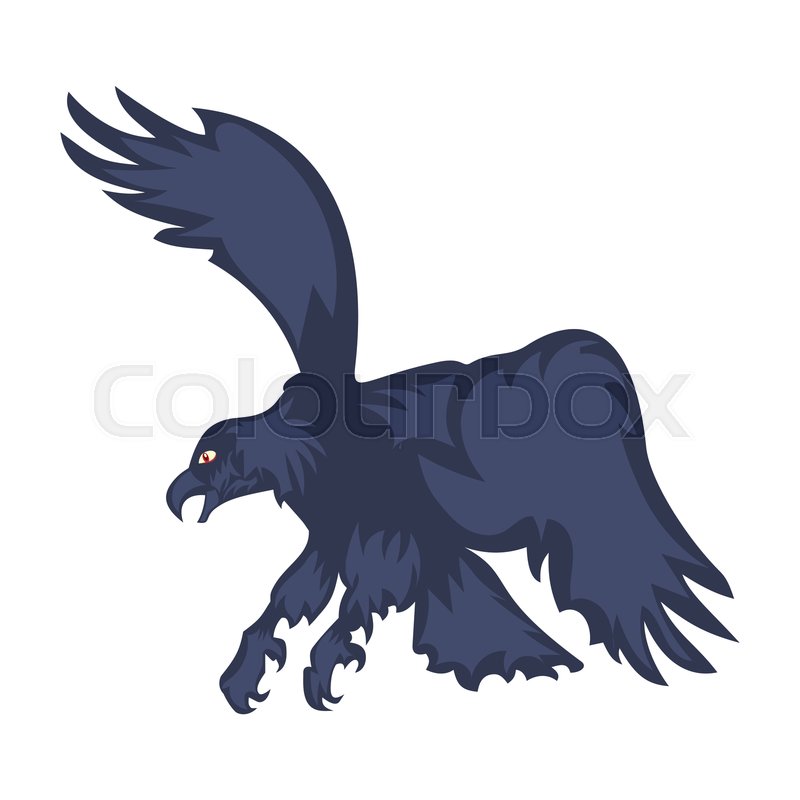 Cartoon Eagle Attacking