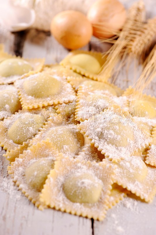 Fresh homemade italian filled pasta ... | Stock image | Colourbox