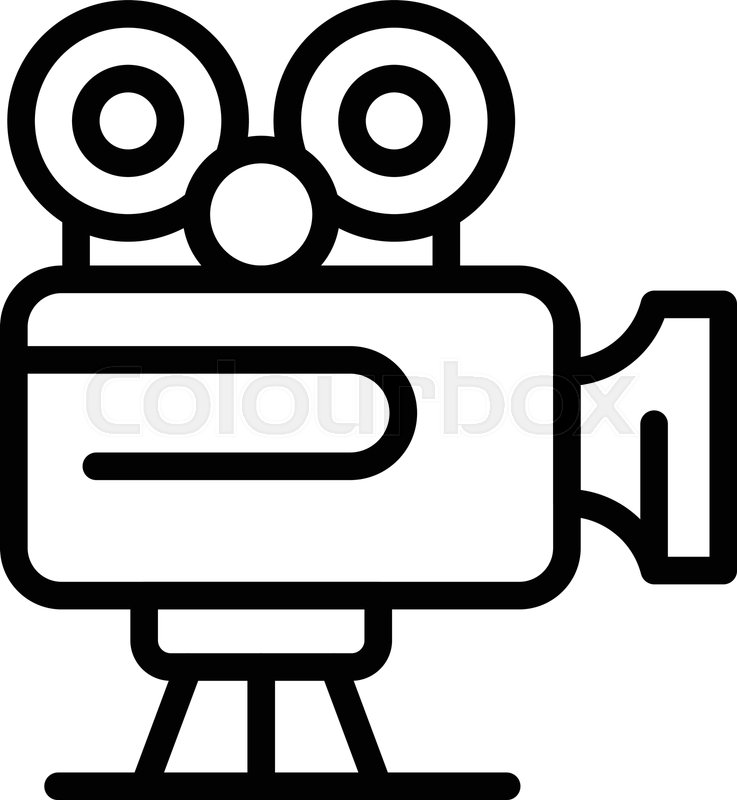 Film Camera Icon White