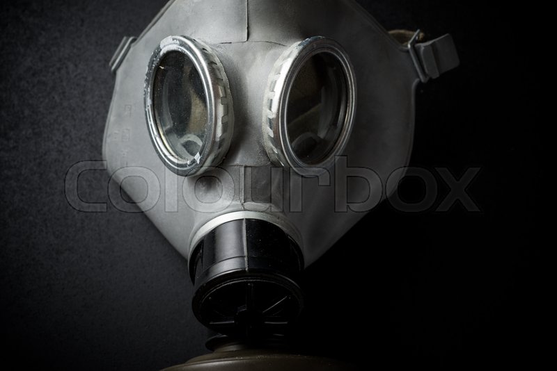 Retro gas mask close up | Stock image | Colourbox