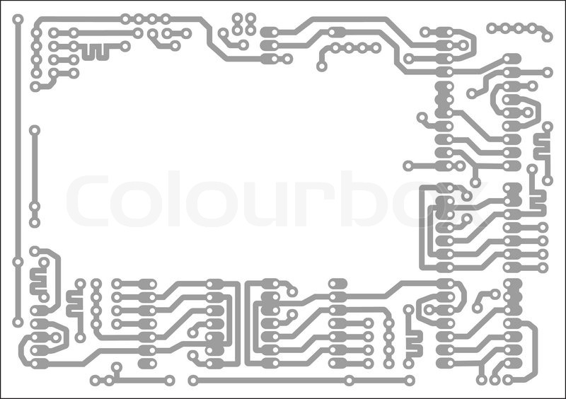 Printplade, kredsløb, printkort | stock vektor | Colourbox