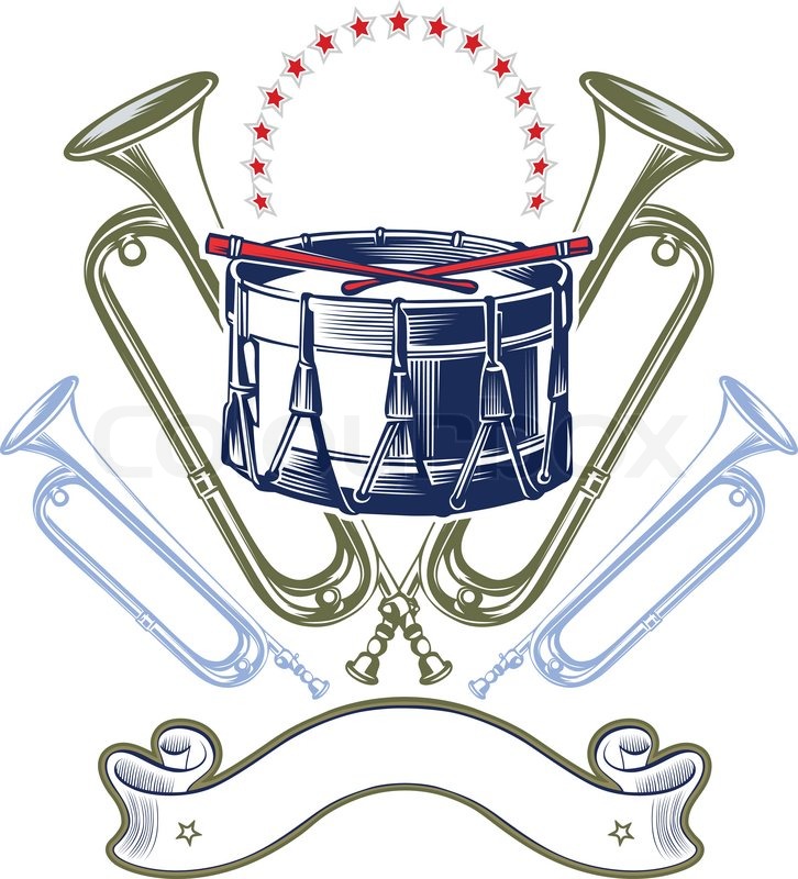 Music jazz band emblem in retro ... | Stock vector | Colourbox