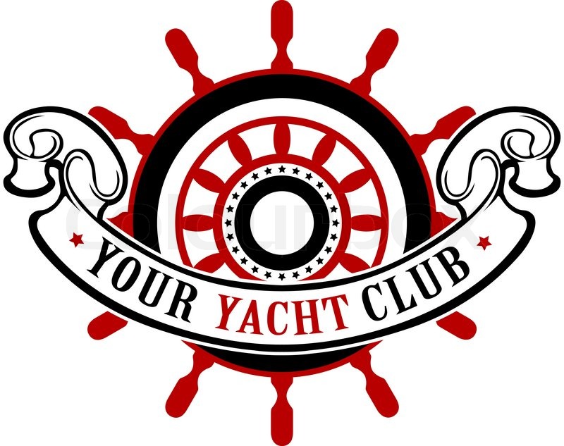 Vektor Vintage Schiff-Rad-Emblem mit ... | Stock-Vektor | Colourbox