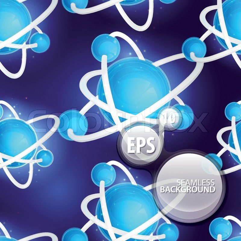 Seamless blue science background made ... | Stock vector | Colourbox
