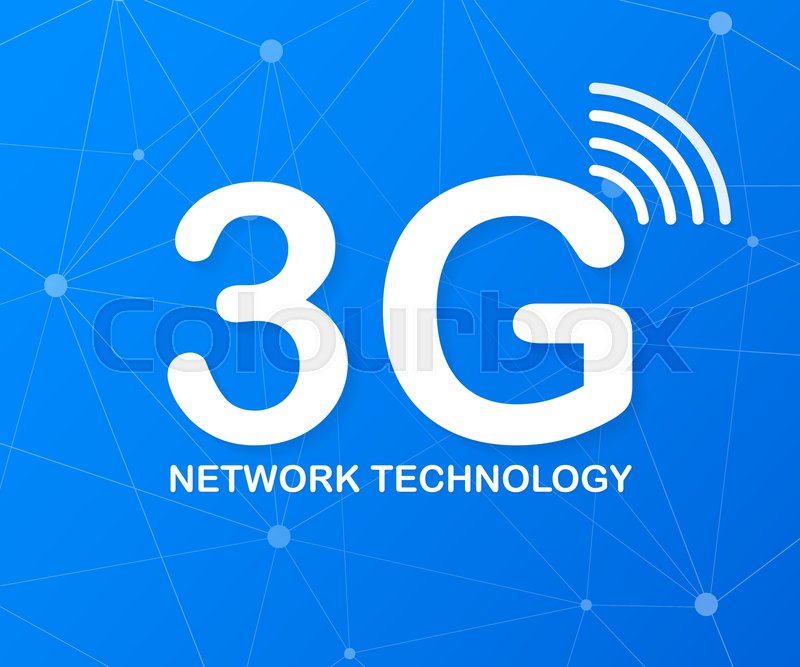 3g network technology. Wireless mobile ... | Stock vector | Colourbox