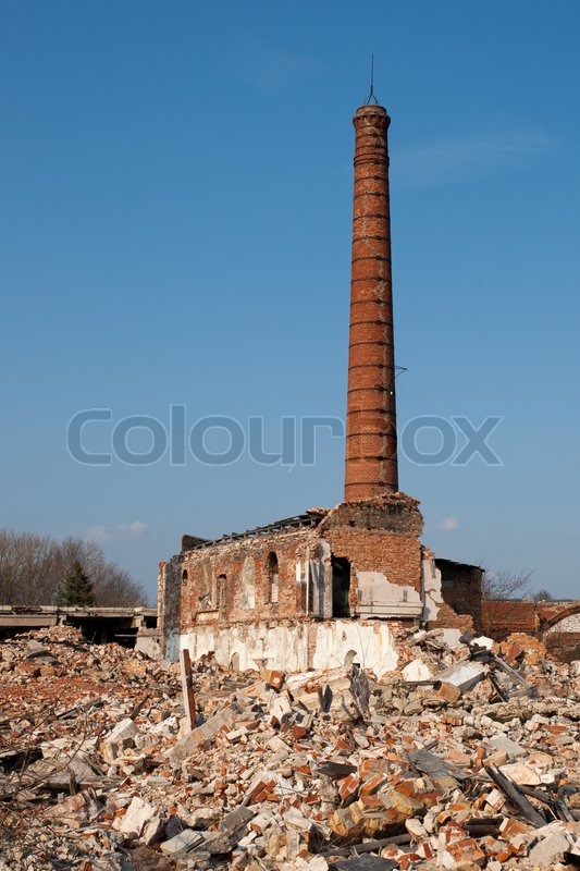 Old factory ruins | Stock image | Colourbox