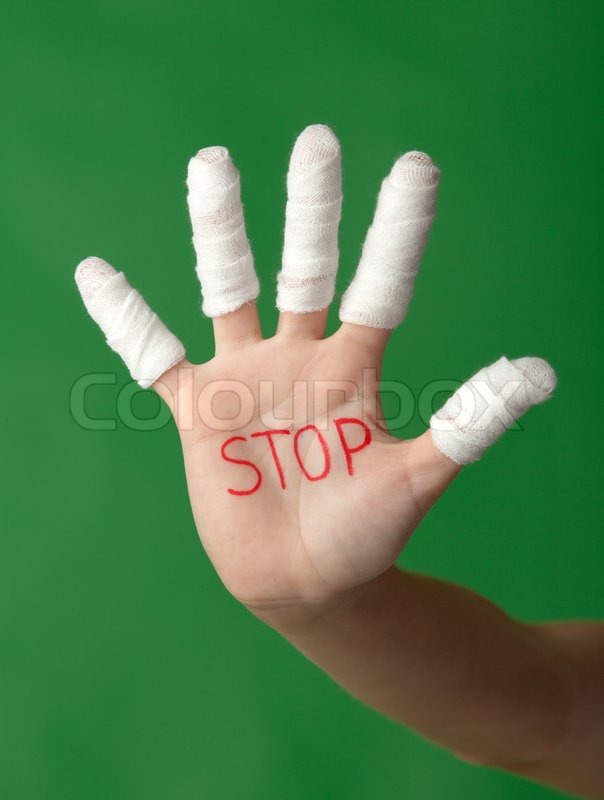 Finger with Bandage | Stock Photo | Colourbox