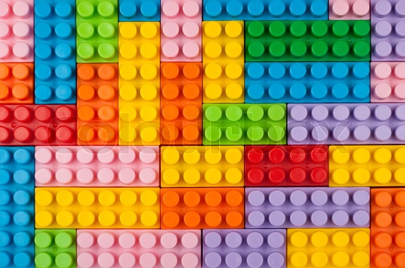 Plastic blocks background | Stock Photo | Colourbox