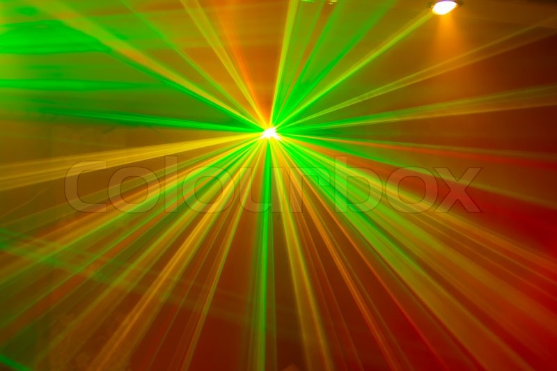Grüne und rote Laser Licht | Stock Bild | Colourbox
